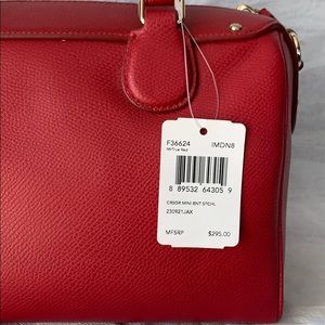 Coach | Bags | Coach Mini Crossover Satchel Red | Poshmark
